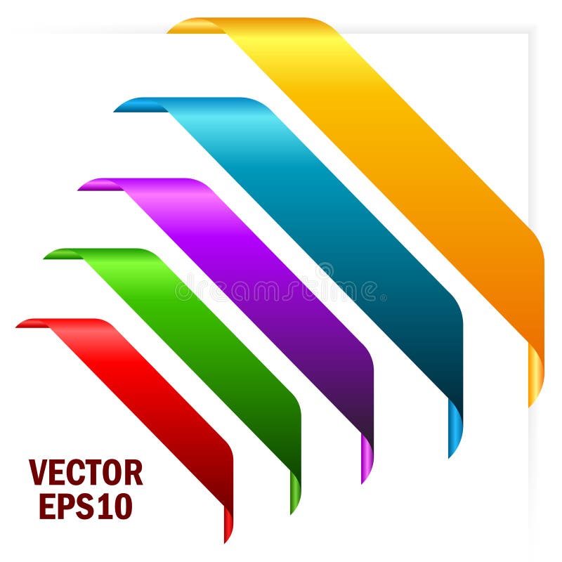 Corner ribbon stock vector. Illustration of corner, background - 24135213