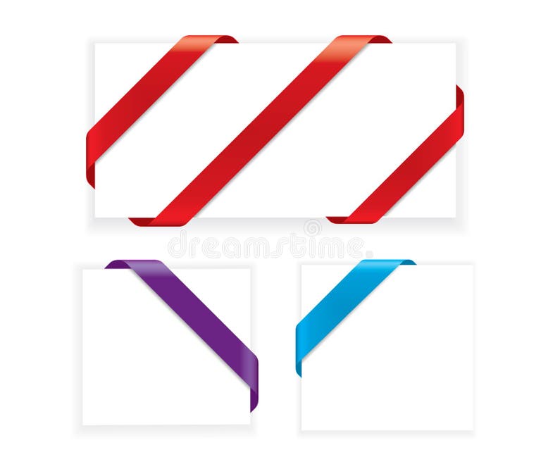 Corner Ribbons stock vector. Illustration of multi, corner - 10169942