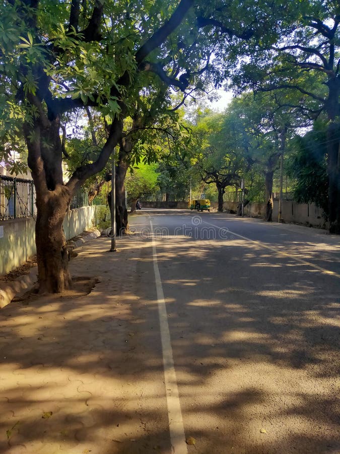 A Corner of a Road with Beautiful Nature Stock Image - Image of nature ...