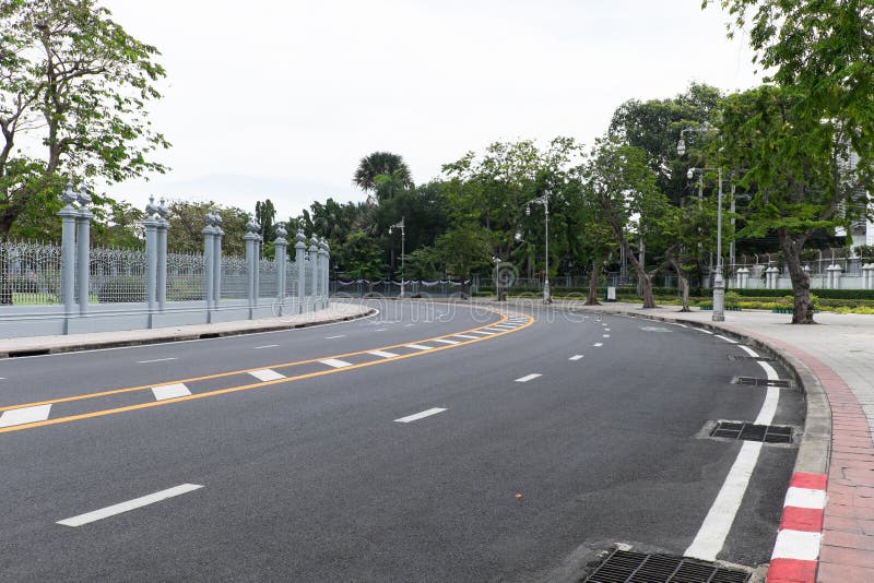 Corner Road in Country Side Stock Image - Image of panorama, landscape ...