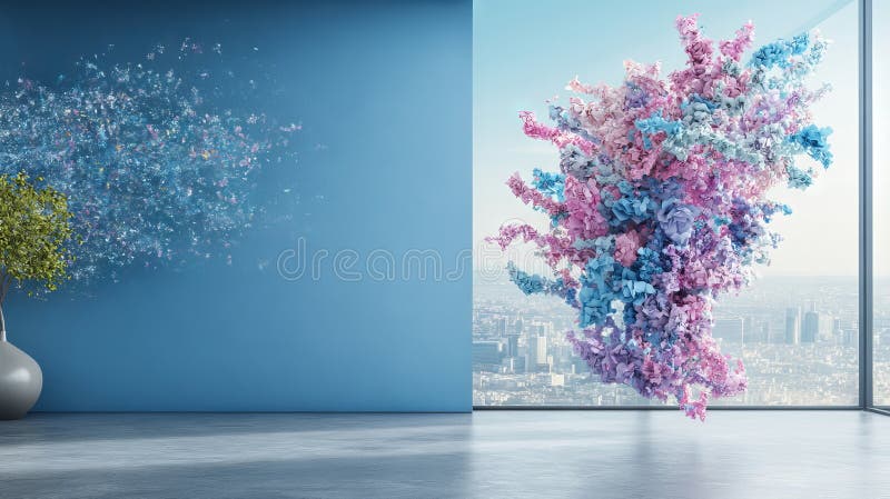 The Corner Room Contains a Visually Striking Art Installation of ...