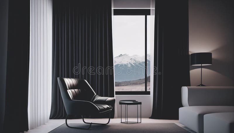 Corner of Room with Beautiful View Created with Generative AI ...