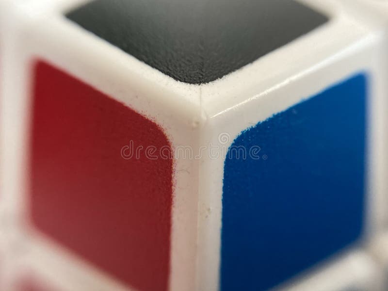 Corner or rubiks cube stock image. Image of cube, blue - 215412727