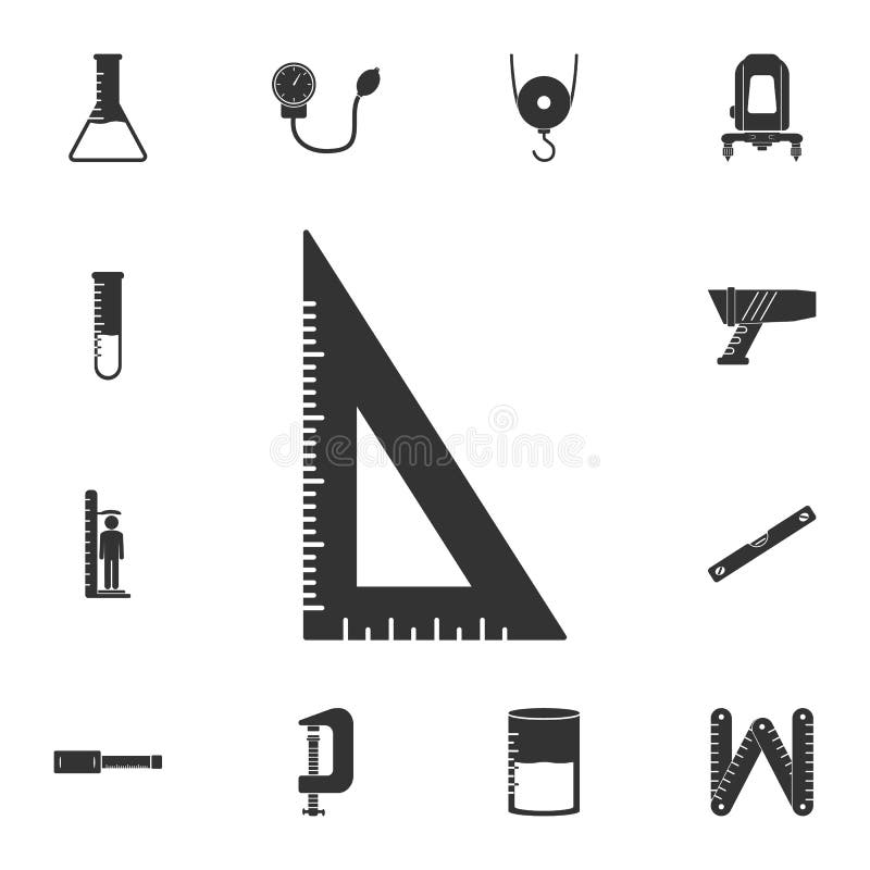 Corner Ruler Icon. Simple Element Illustration. Corner Ruler Symbol ...