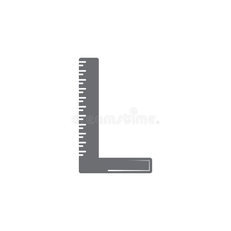 Corner Ruler Icon. Simple Element Illustration. Corner Ruler Symbol ...