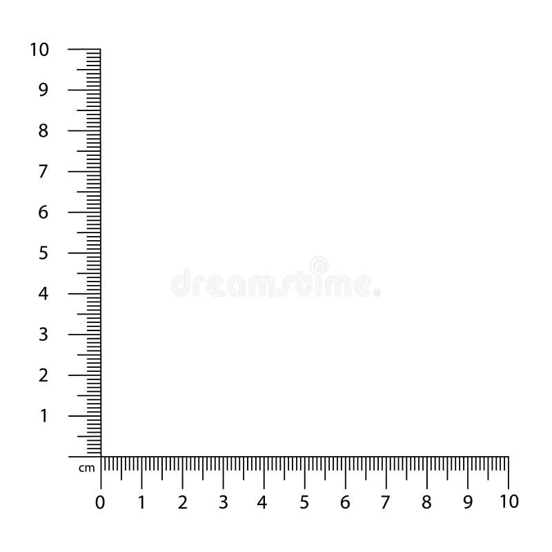 Corner Ruler from on the Graph Grid Paper. Corner Ruler Vector. Size ...