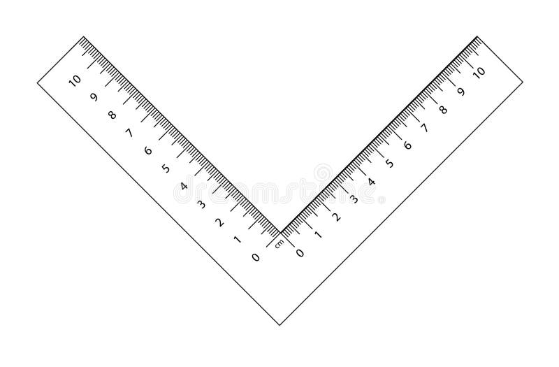 Corner Ruler Vector. Size Indicators Set Isolated on Background. Unit ...