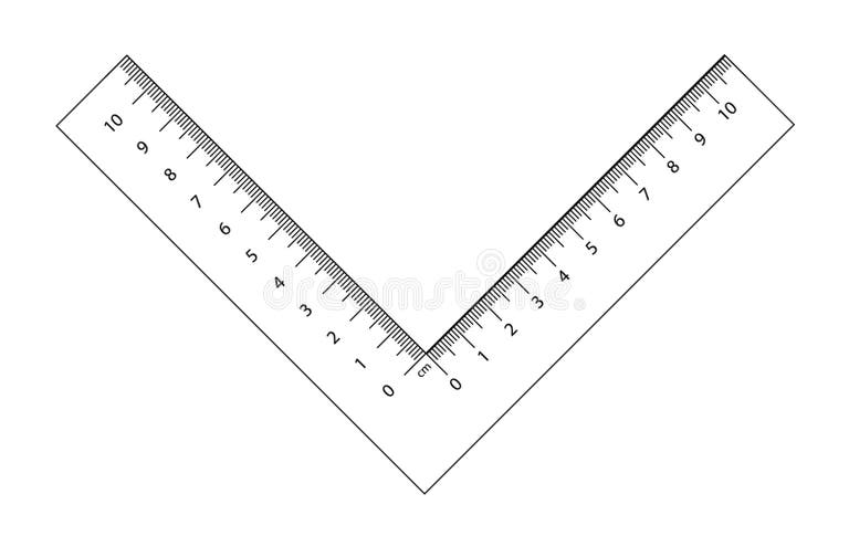 Corner Ruler Vector. Size Indicators Set Isolated on Background. Unit ...