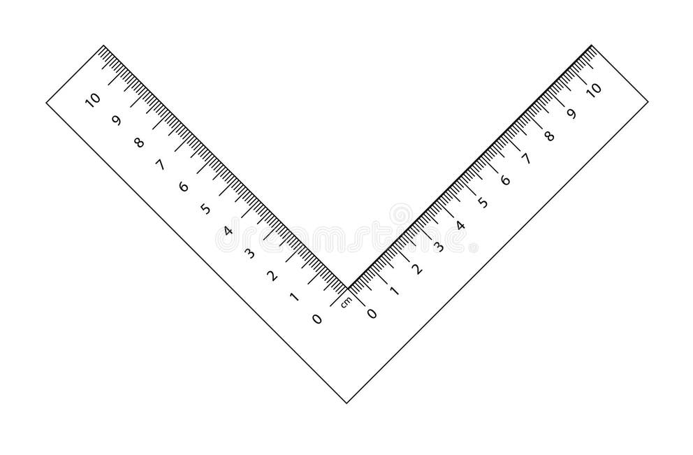 Corner Ruler Vector. Size Indicators Set Isolated on Background. Unit ...