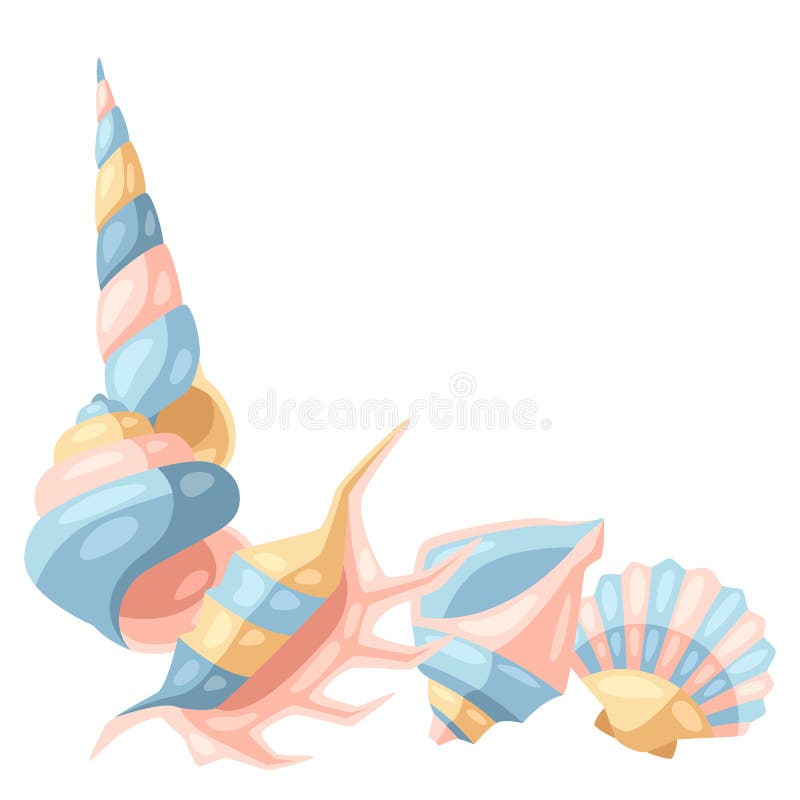 Corner Seashells Stock Illustrations – 252 Corner Seashells Stock ...