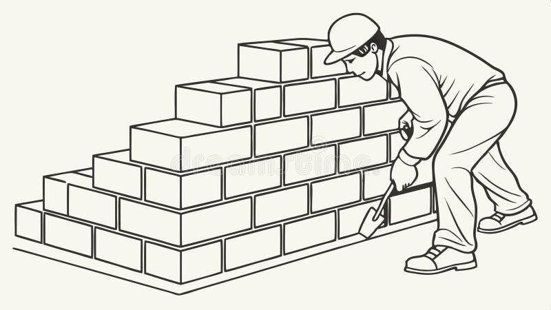 Brick Wall Corner, Architectural Detail and Construction Element Vector ...