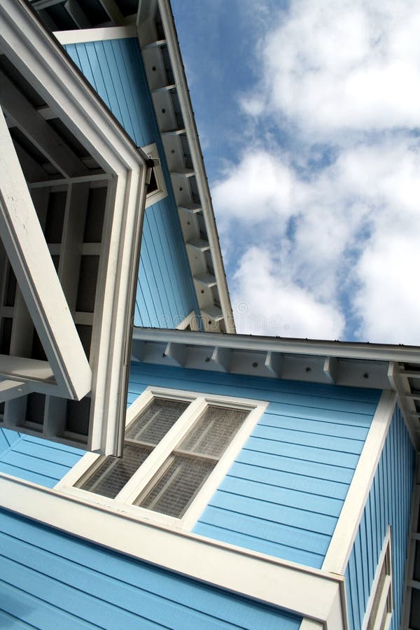 Corner of the sky stock image. Image of corner, roof, trim - 2105051