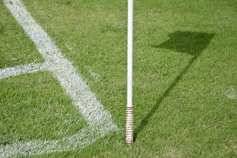 Corner of a Soccer Field Behind Fence Stock Image - Image of game ...