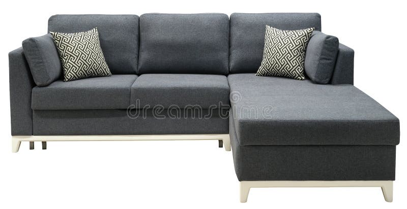 Corner Sofa Isolated on White Background. Including Clipping Path Stock ...