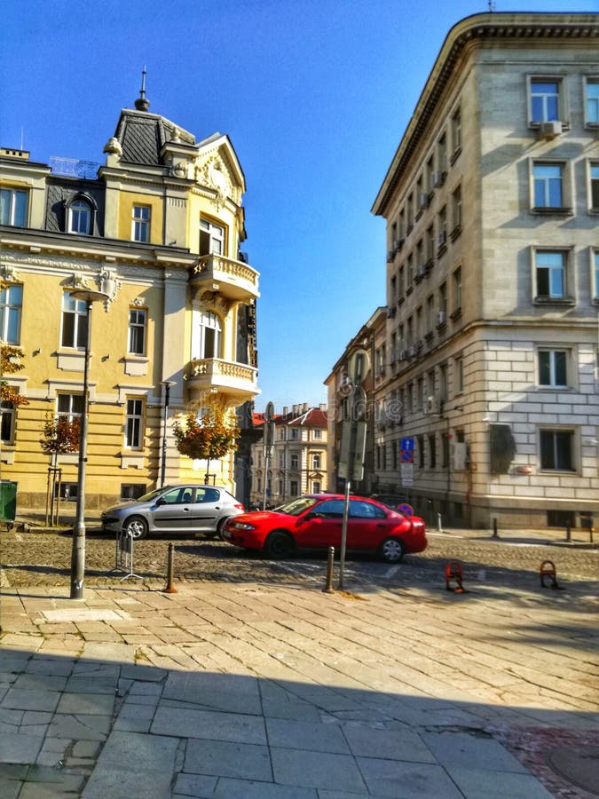 A Corner in Sofia& X27;s Streets Stock Photo - Image of corner, cars ...