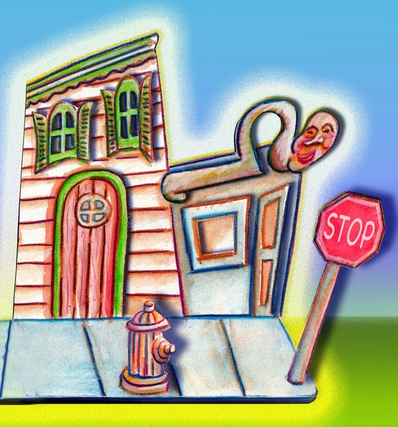 Corner STore stock illustration. Illustration of urban - 4189583