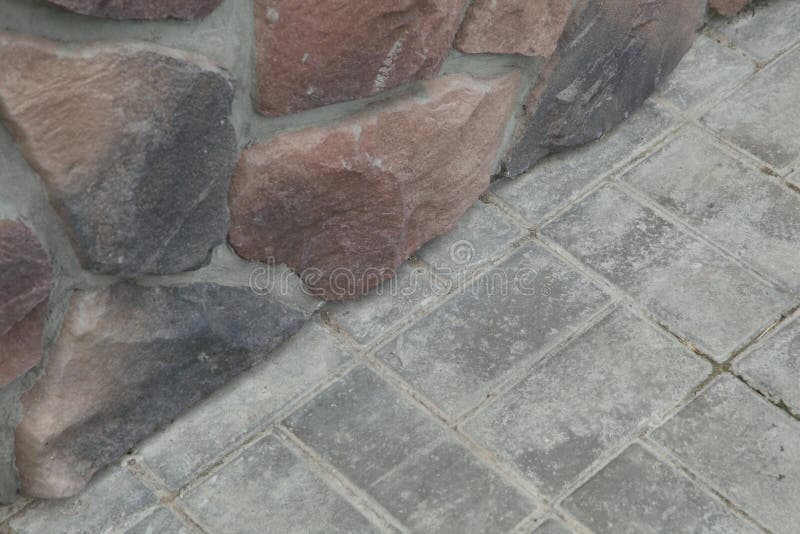 Texture - Artificial Decorative Stone FaÃ§ade. Decorative Grey Color ...