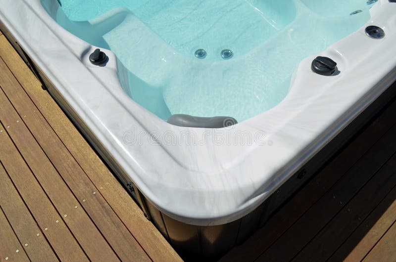 Corner of swim spa stock photo. Image of blue, edge - 126272058