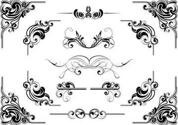 Corner Scroll Stock Illustrations – 41,892 Corner Scroll Stock ...