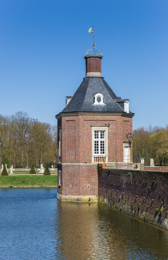Corner Tower of the Castle in Nordkirchen Stock Photo - Image of blue ...