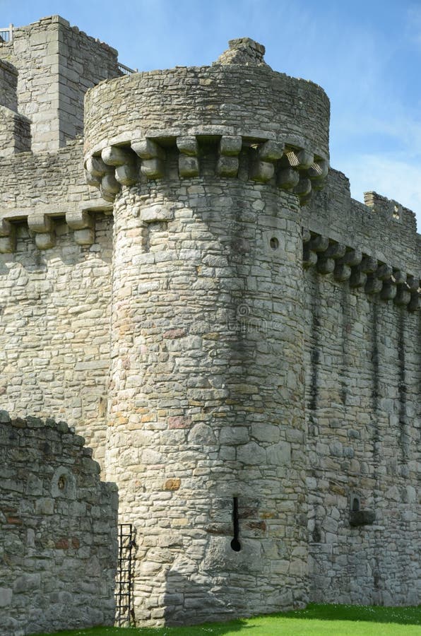 Corner Turret of Historic 17th Century Stone Fort in Vila Do Conde ...