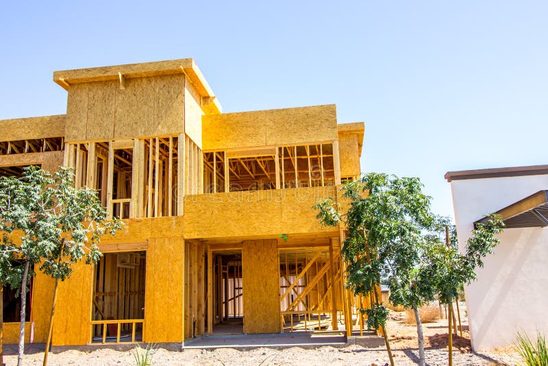 Corner Unit Apartment Building Under Construction Stock Image - Image ...