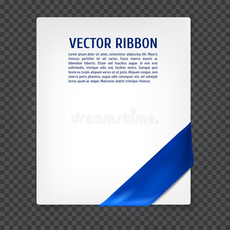 Corner vector ribbon stock vector. Illustration of elegant - 93025135