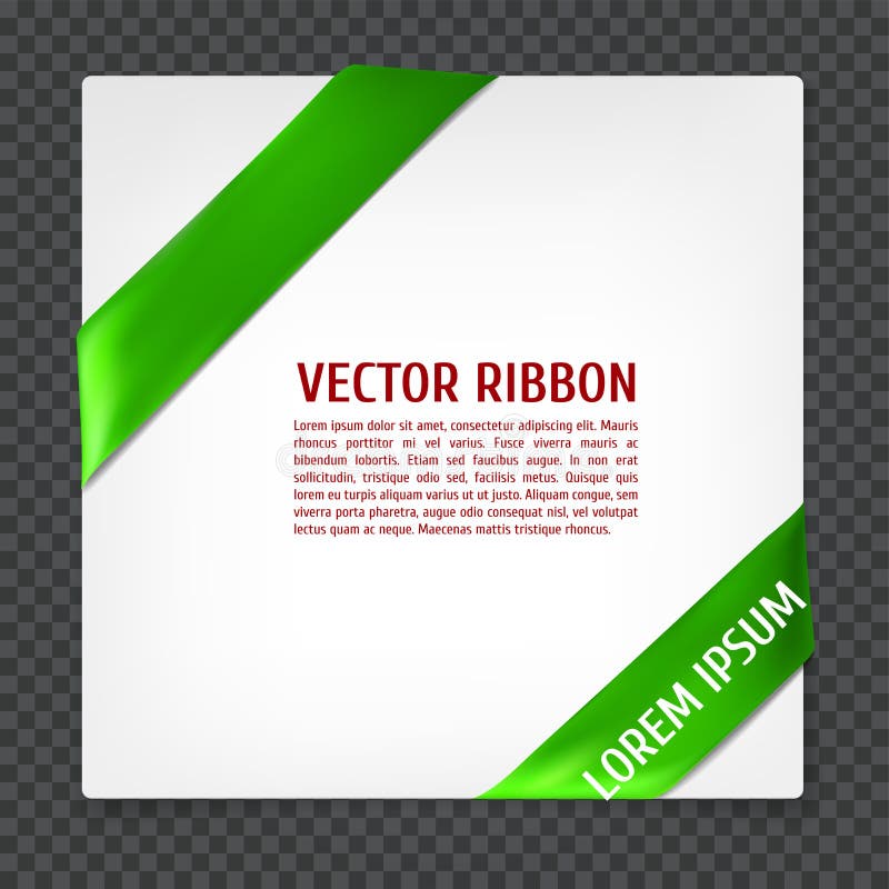 Corner vector ribbon stock vector. Illustration of green - 92943694