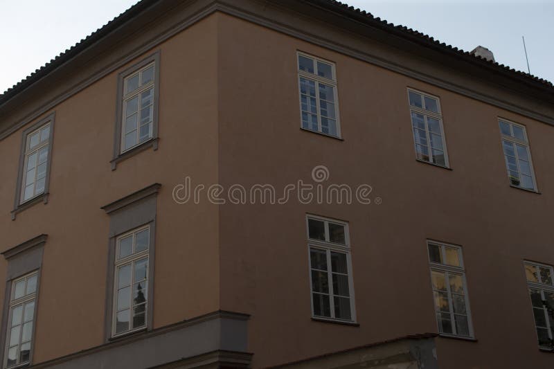 A Corner View of an Elegant Residential Building Featuring Beautiful ...