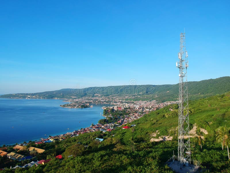Corner View of the Luwuk City Stock Photo - Image of coast, town: 262978310