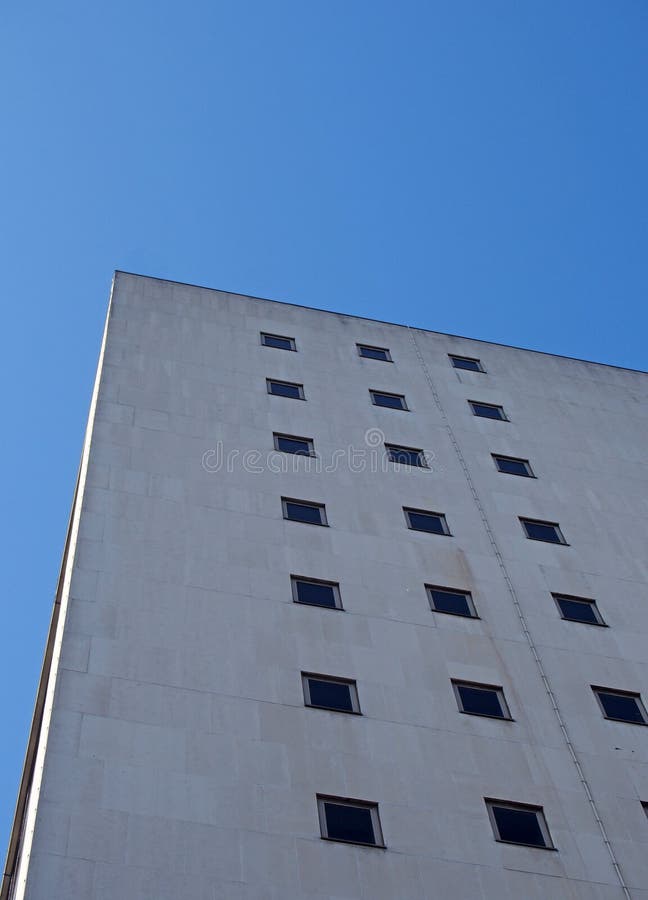 Corner View of a Modern Urban Apartment Building with Black Cladding ...