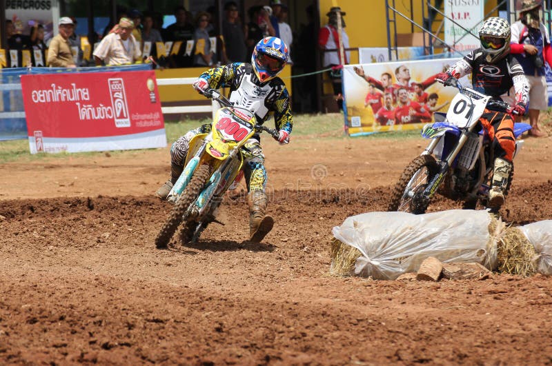 Motocross Riders Lined Up at the Start Gate Editorial Stock Photo ...