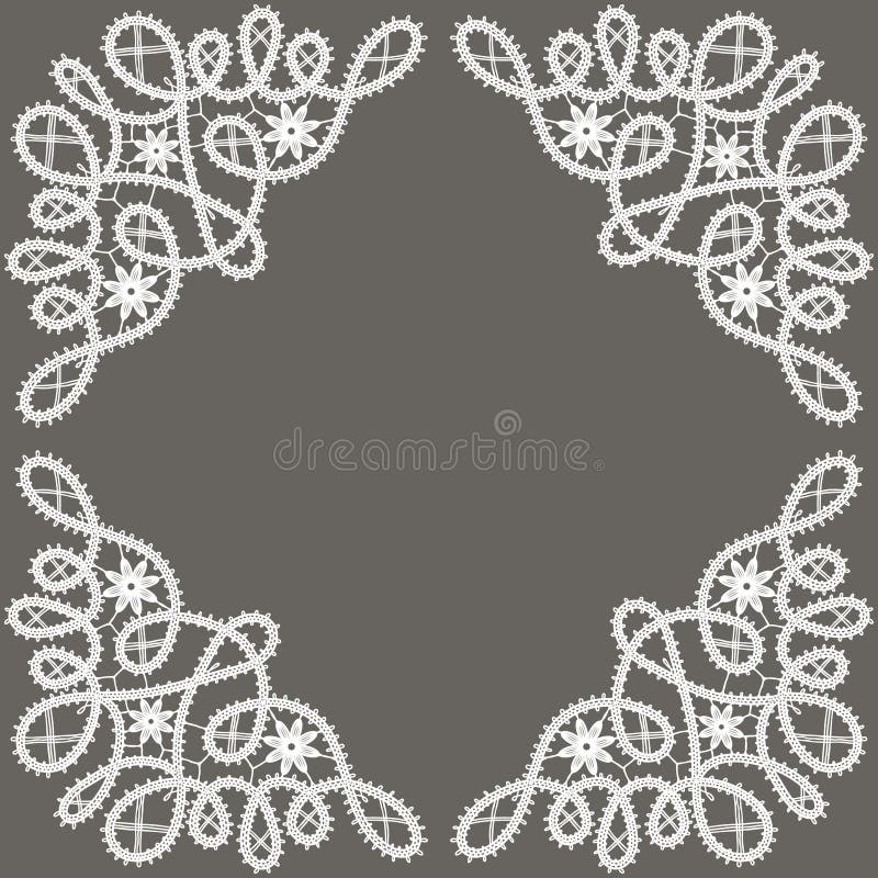 Lace Corners. Lace Vector Background. Stock Vector - Illustration of ...