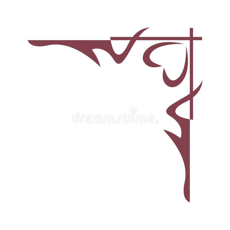 Corners Design Engraving Icon Stock Illustration - Illustration of ...
