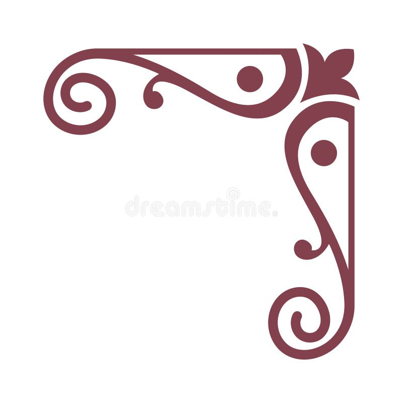 Corners Design Engraving Icon Stock Vector - Illustration of corner ...
