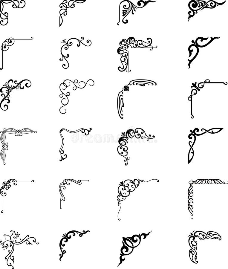 Corners for designers stock vector. Illustration of samples - 146174281
