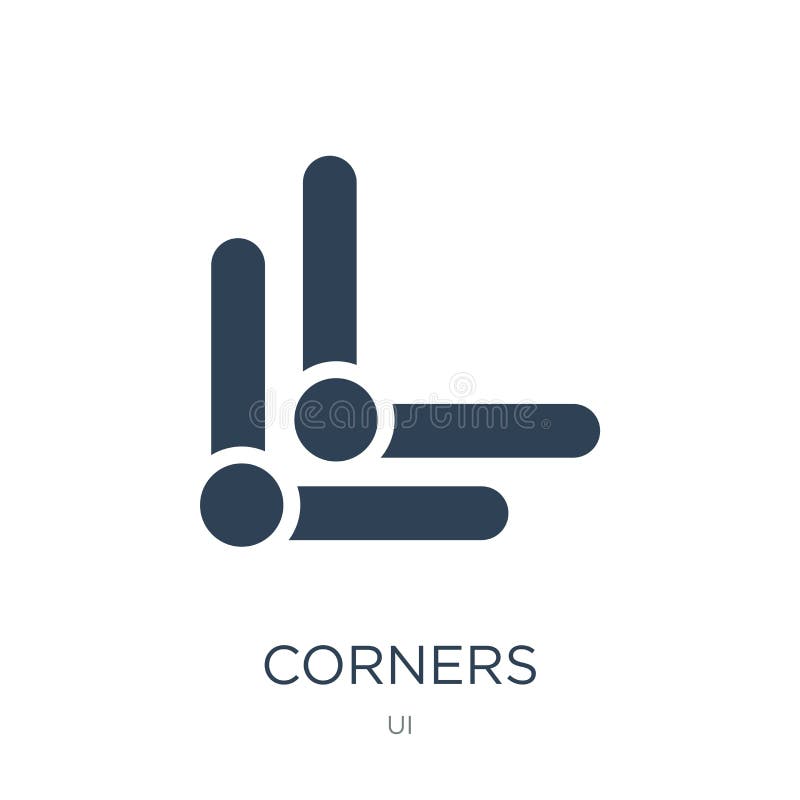 Corners Icon in Trendy Design Style. Corners Icon Isolated on White ...
