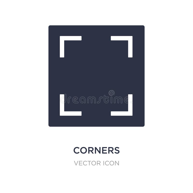Corners Icon in Different Style Vector Illustration. Two Colored and ...