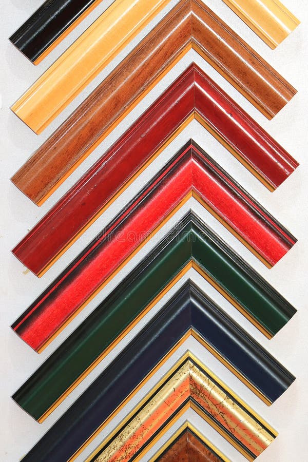 Corners of wooden frames stock image. Image of material - 197621385