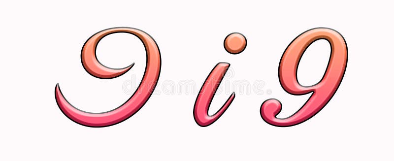 Cornerstore English Fonts Gradient Sans Serif Alphabet Letters ...