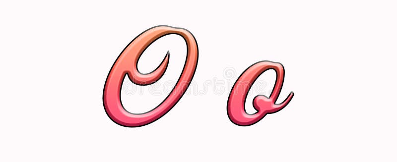 Cornerstore English Fonts Gradient Sans Serif Alphabet Letters ...