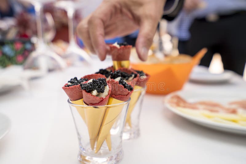 Cornet stock photo. Image of salt, snack, fish, white - 61540682