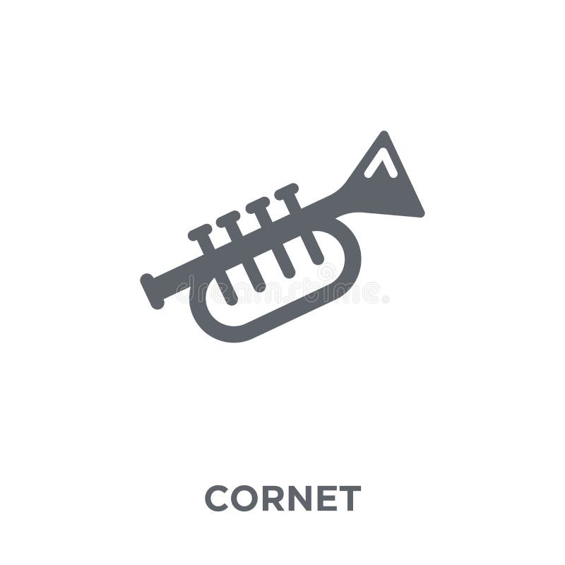 Cornet Icon in Different Style Vector Illustration. Two Colored and ...