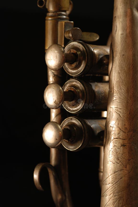 Cornet musical instrument. stock image. Image of instrument - 9583671