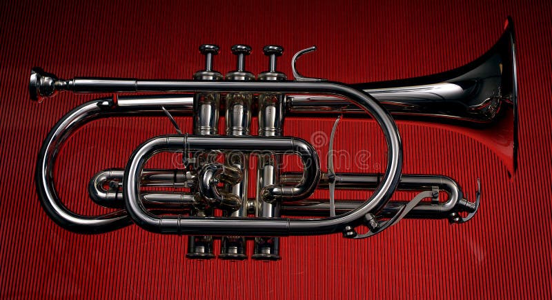 Cornetta 05 immagine stock. Immagine di tromba, scintillio - 9291195