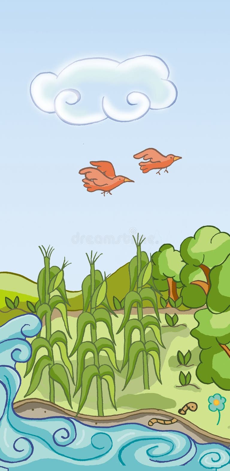 Cartoon Cornfield Illustration Stock Illustrations – 805 Cartoon ...
