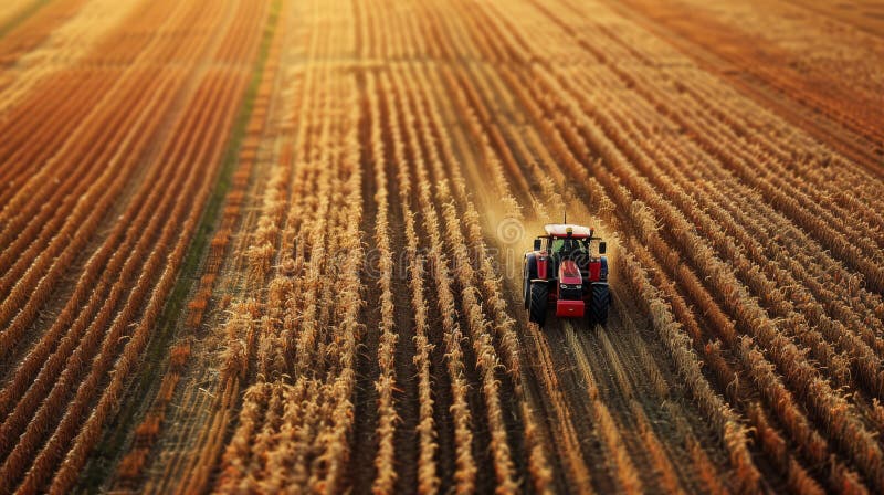 Cornfield Top View with Corn Cob on Farm , Generated AI Stock Photo ...