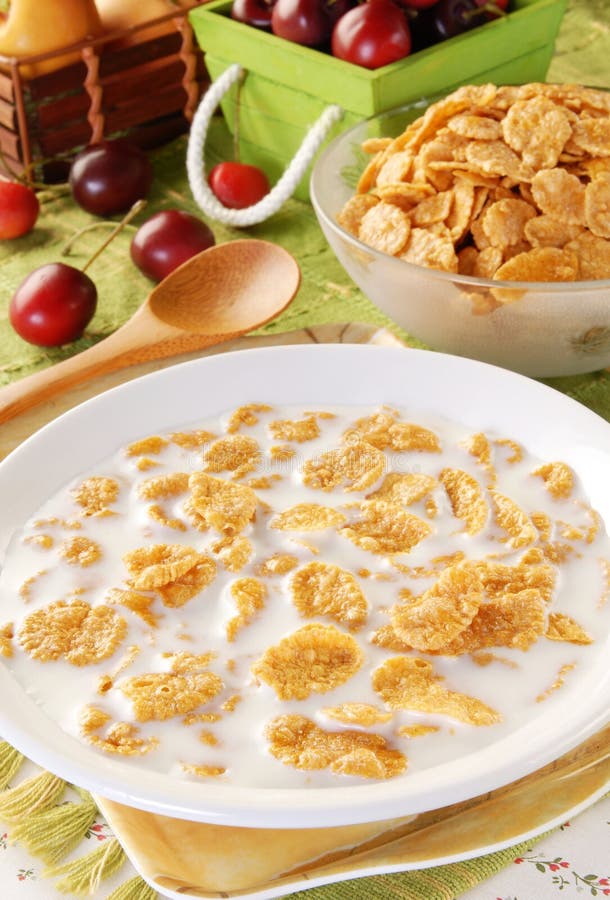 Cornflakes stock photo. Image of food, fruit, isolated - 17240720