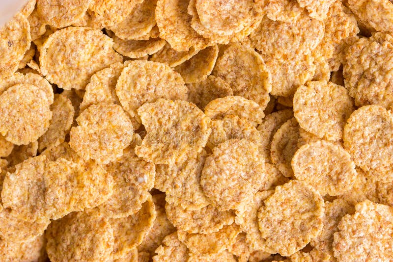 Cornflakes Background Close Up Stock Photo - Image of agricultural ...