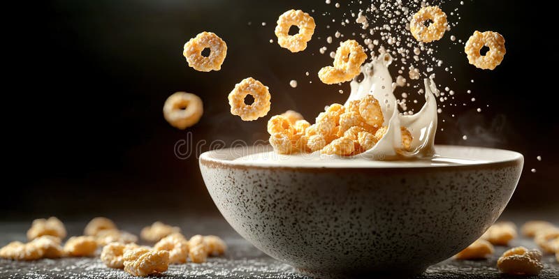 Cornflakes Breakfast with Milk Stock Image - Image of snack, health ...